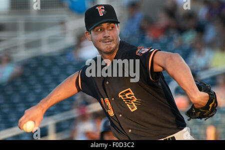 Albuquerque, NM, USA. 12th Aug, 2015. Pitcher Mark Appel for the Fresno ...
