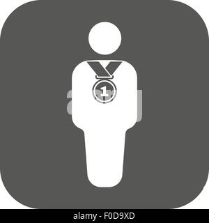 Man Receiving Award Trophy Medal Reward Prize Knighted Honour Honor ...