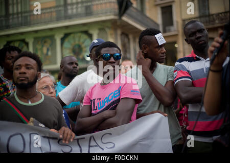 People during an anti-racism rally on Buchanan Street in Glasgow ...
