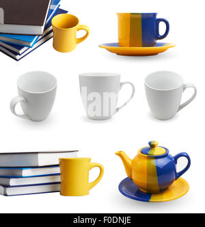 Tea and coffee, collage Stock Photo - Alamy