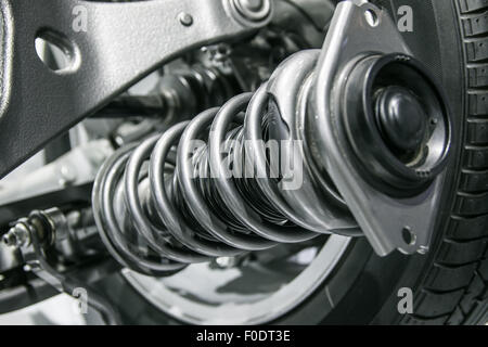 Close up detail of the wheel and suspension set of a Sherman Tank Stock ...