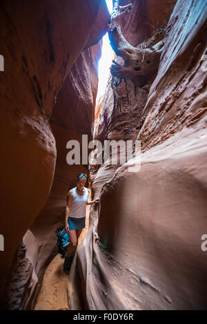 Spooky Gulch Short Canyon Grand Staircase-Escalante Stock Photo - Alamy