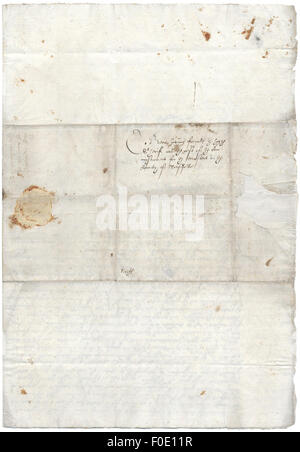 A letter from the Privy Council of Queen Elizabeth I, reflecting the ...
