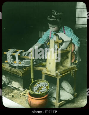 Sericulture step by step silk production process Stock Photo - Alamy