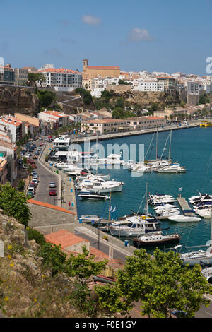 Mahon harbour, Mahon, Menorca, Balearic Islands, Spain Stock Photo - Alamy