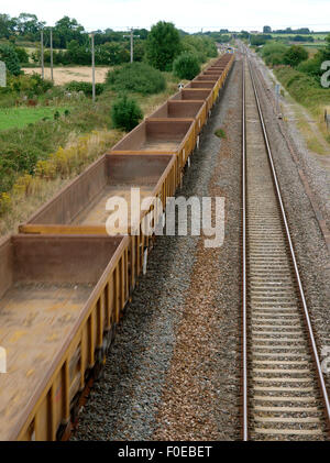 Freight Train Wagons Stock Photo - Alamy