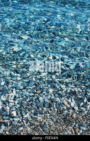 Clear water and pebbles at Sweetwater beach Crete Stock Photo - Alamy
