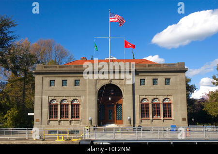 Hiram M. Chittenden Locks (known as Ballard Locks), Seattle, Washington ...
