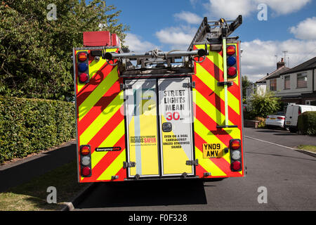 Back of a fire engine Stock Photo - Alamy
