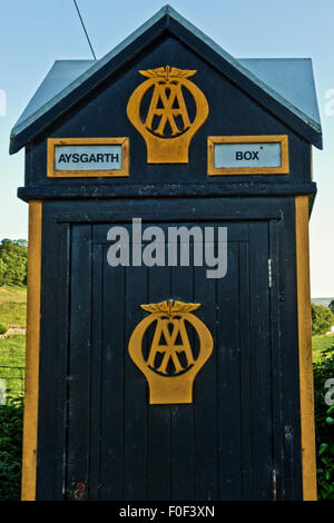 old aa telephone box on the a591 dunmail raise in the lake district ...