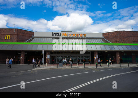 Entrance to the "MetroCentre" shopping centre, Gateshead, Tyne and Wear ...