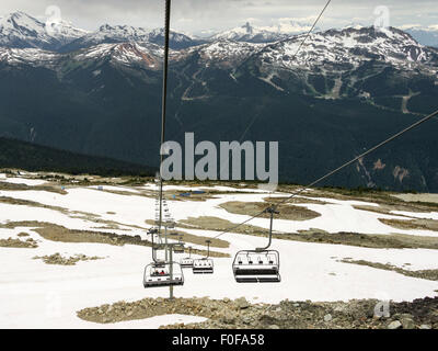 seventh heaven chairlift, blackcomb mountain,whistler british columbia ...