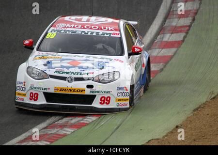 Jason Plato on the Brabham Straight sparks flying in the MG Triple ...