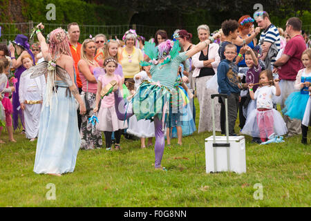 People dressed as fairies gather together in an attempt to break the ...