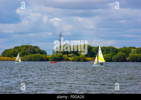 People sailing on the Reservoir at Chasewater Country Park lichfield ...