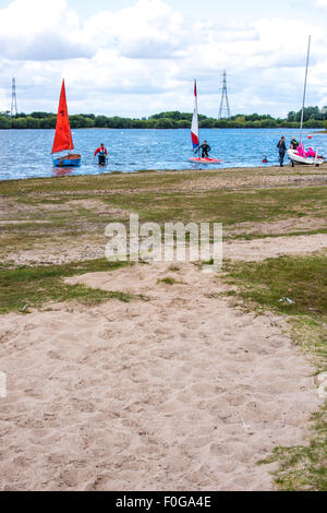 People sailing on the Reservoir at Chasewater Country Park lichfield ...