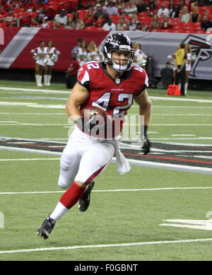 Atlanta Falcons fullback Patrick DiMarco (42) warms up before an NFL ...