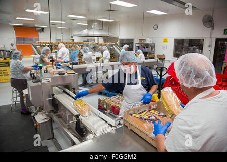 Salt Lake City, Utah - Volunteers work in the bakery at the Mormon ...