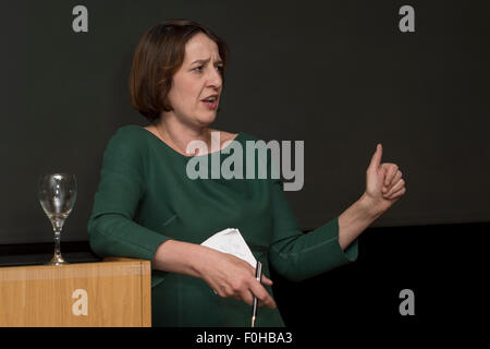 Zoe Williams UK columnist, journalist and writer giving a talk at the ...