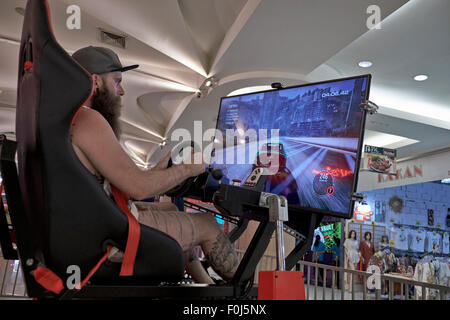 Arcade Racing Game Stock Photo - Alamy
