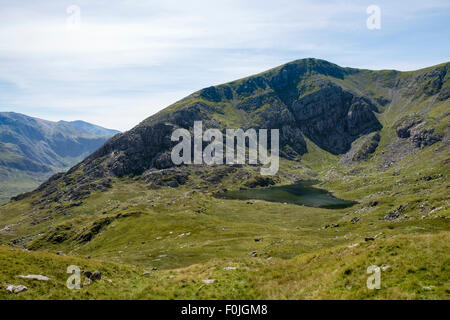 Cwm Ffynnon Lloer is in the Carneddau range of mountains in Snowdonia ...