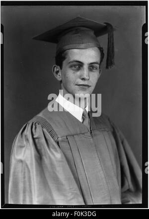 This graduation portrait captures an individual at the significant ...