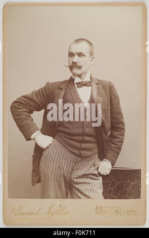 This photograph shows Akseli Gallen-Kallela, a renowned Finnish artist ...