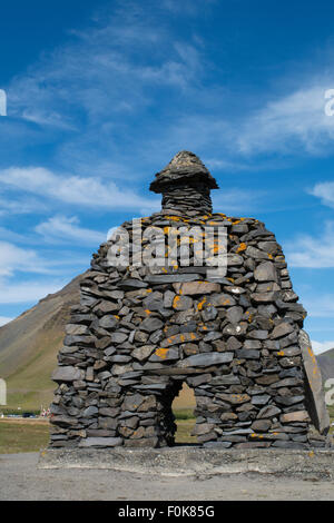 Iceland, West Iceland (aka Vesturland), Snaefellnes Peninsula. Small ...