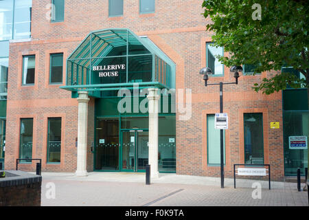 Front entrance to modern office block Merlin Place Cowley Road ...