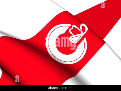 3D Flag of Calgary (Alberta), Canada. 3D Illustration Stock Photo - Alamy