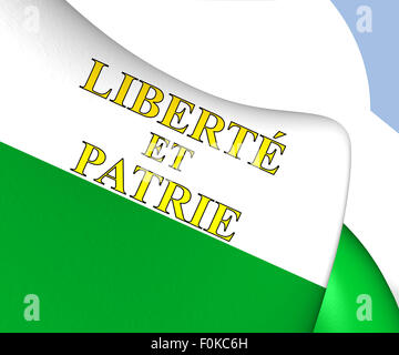 illustration flag of canton of vaud switzerland Stock Photo - Alamy