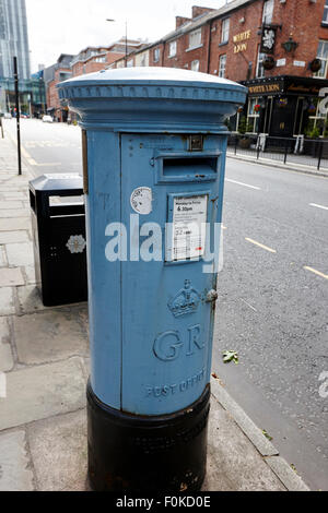 A Royal Mail postbox was painted blue in tribute to the NHS's vital ...