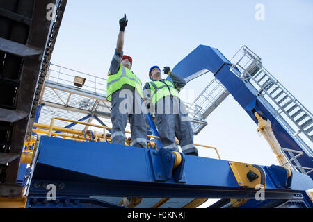 Crew working onboard a ship Stock Photo - Alamy