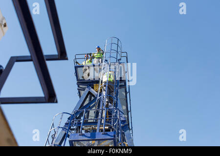 Crew working onboard a ship Stock Photo - Alamy
