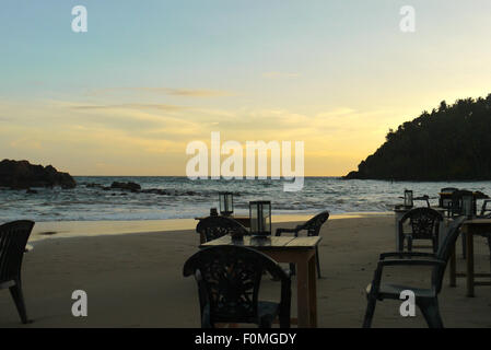 Sunset at Mirissa beach. Sri Lanka Stock Photo - Alamy