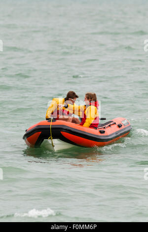 Lifeguard inflatable Eastbourne beach Stock Photo - Alamy