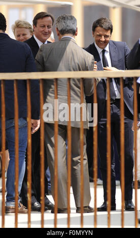 EXPO 2015 Milan Featuring: Matteo Renzi, David Cameron Where: Milano ...