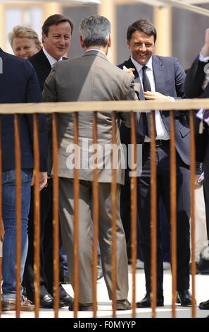 EXPO 2015 Milan Featuring: Matteo Renzi, David Cameron Where: Milano ...