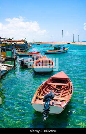 Fishermen's warf Curacao Stock Photo - Alamy