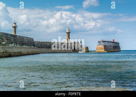 Whitby Sea Defences Stock Photo - Alamy