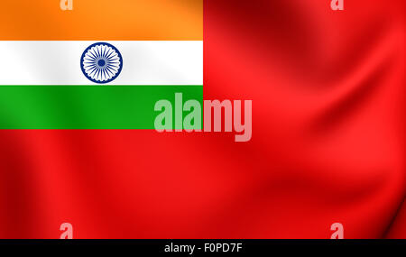 Civil Ensign of India. Close Up Stock Photo - Alamy