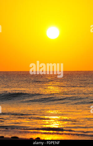 Panama landscape with beautiful sunset with colorful sky and greenery ...