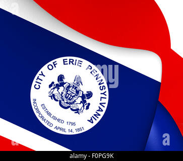 Flag of Erie, USA Stock Photo - Alamy