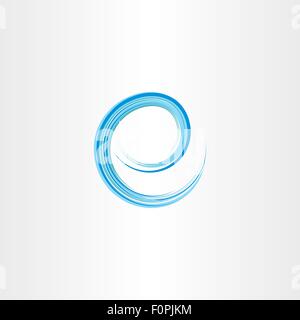 wavy blue ocean water letter O ocean wave logo design vector Stock ...