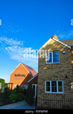 Bellway sign builders Stock Photo - Alamy
