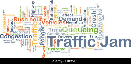 Traffic congestion word cloud concept Stock Photo - Alamy