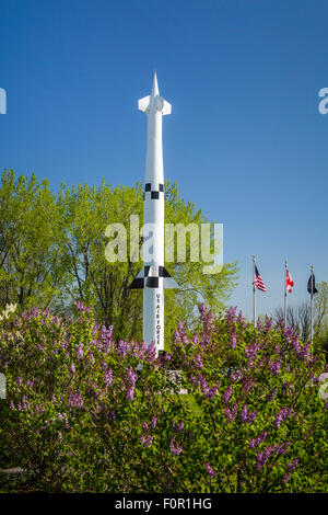 A display of the Spartan Interceptor Missile ABM at a small park near ...