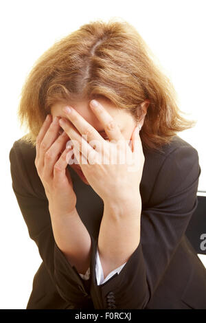 woman with strenuous face Stock Photo - Alamy