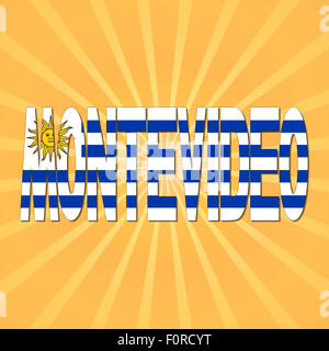 Uruguay flag text with sunburst illustration Stock Photo - Alamy