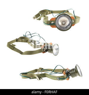 Army head flashlight isolated Stock Photo - Alamy